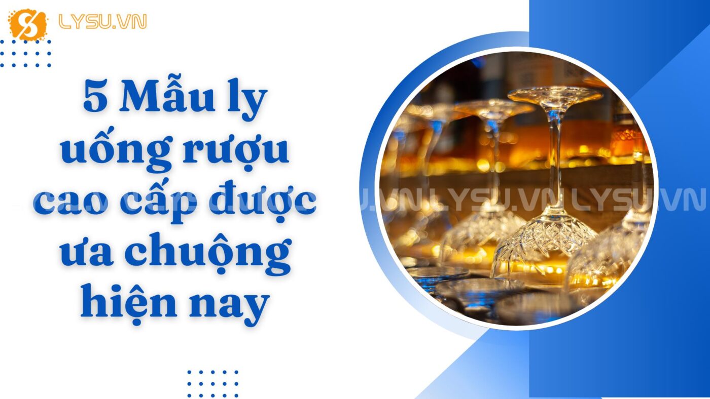 5 Mẫu ly uống rượu cao cấp được ưa chuộng hiện nay - Ly sứ Vinaly